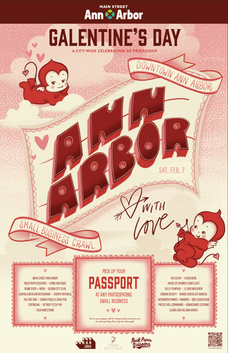 Shop Around at Main Street Ann Arbor’s Galentine’s Day Event - Current ...